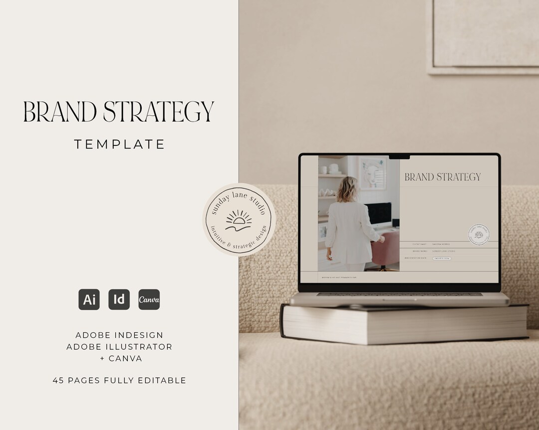 STUNNING Brand Strategy Template for Designers Branding Workbook ...