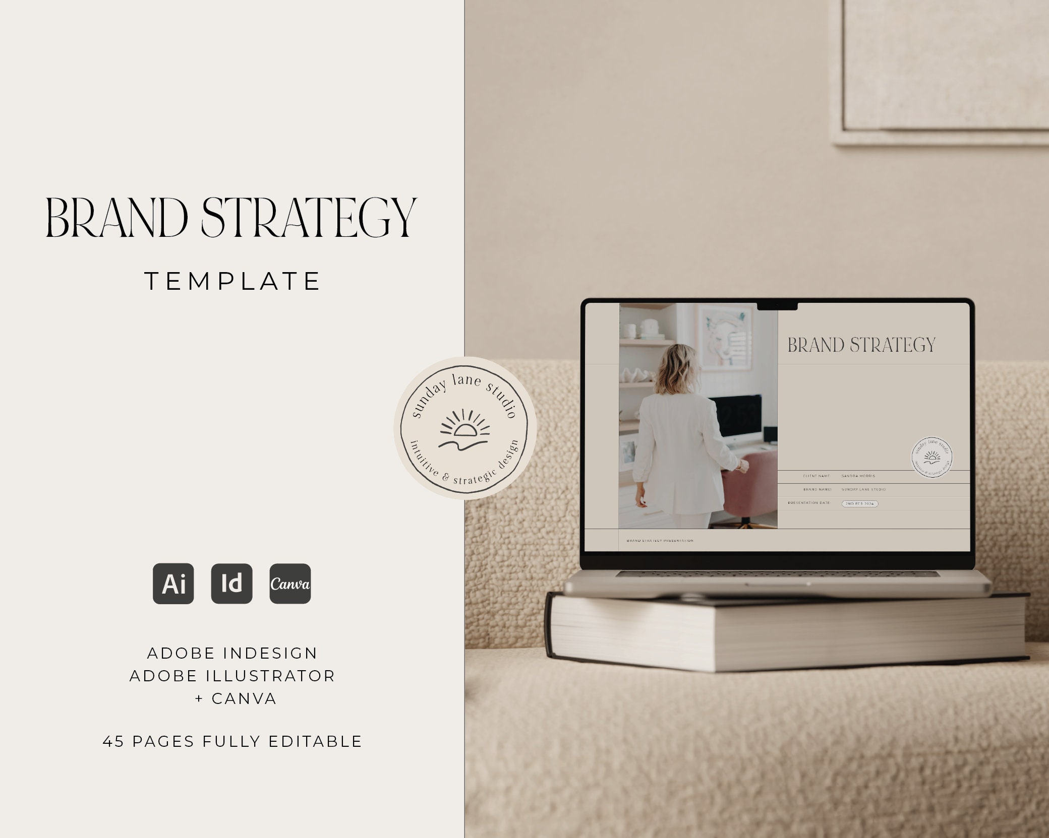 STUNNING Brand Strategy Template for Designers Branding Workbook ...