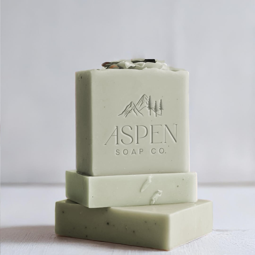 Artisan Soap Mockup, Stacked Soap Bar PSD, Embossed Logo Mockup ...