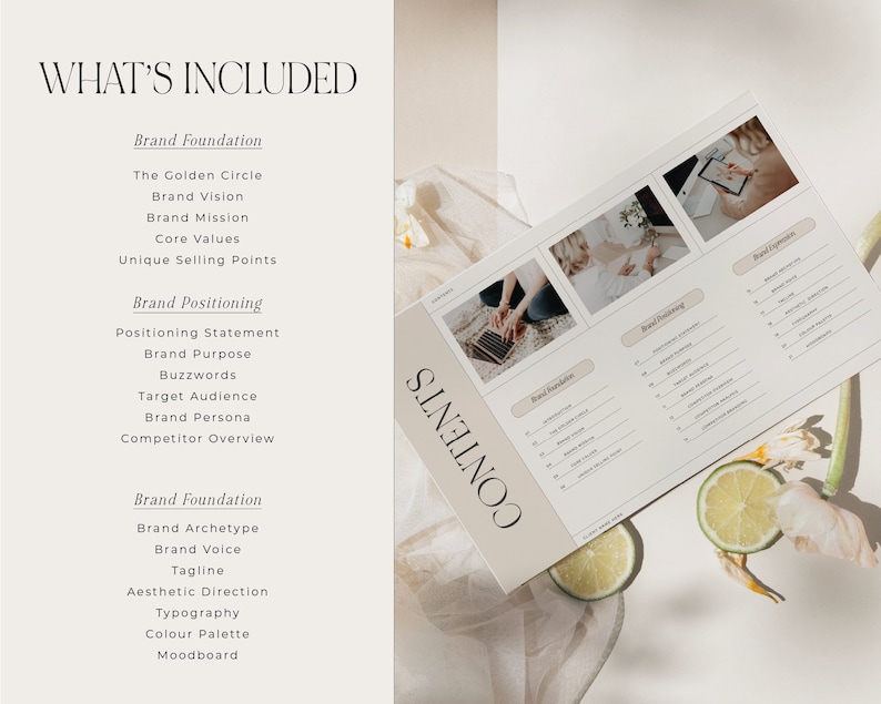 STUNNING Brand Strategy Template for Designers | Branding Workbook ...