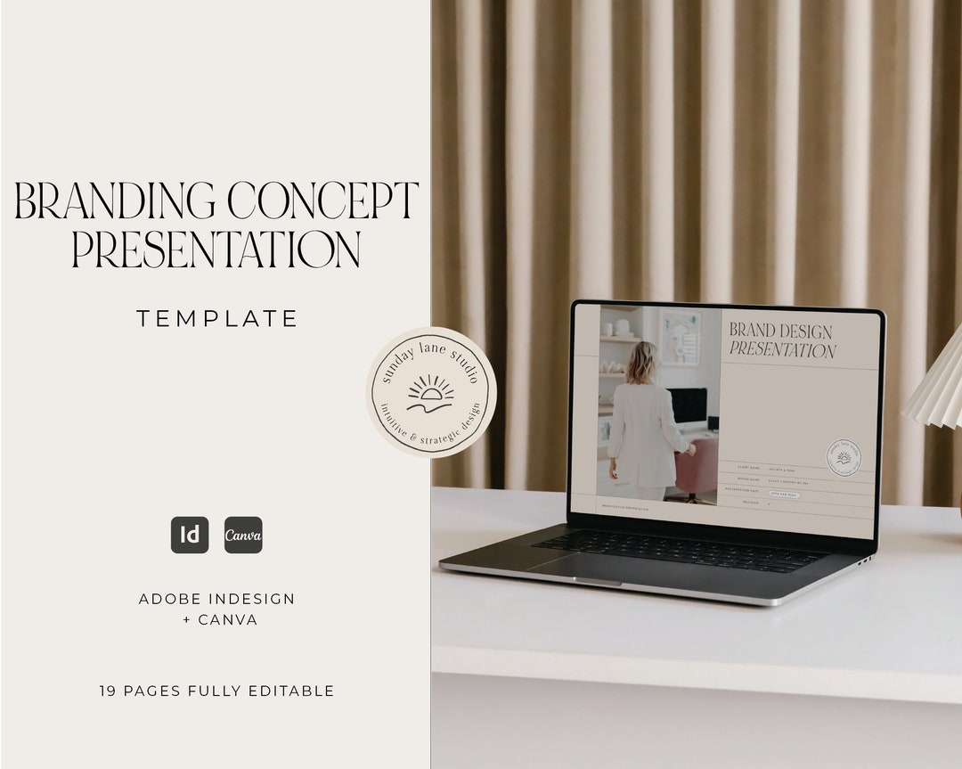 STUNNING Brand Presentation Template for Designers Branding Concept ...