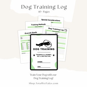 Green Dog Training Journal - Set Goals, Record Progress, and Excel in ...