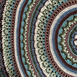 Mandala Crochet Blanket - Etsy