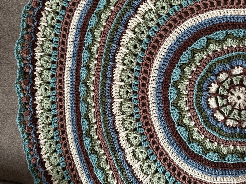 Mandala Crochet Blanket - Etsy
