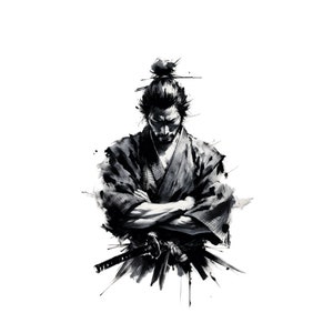 Samurai Warrior Ink Art - Etsy