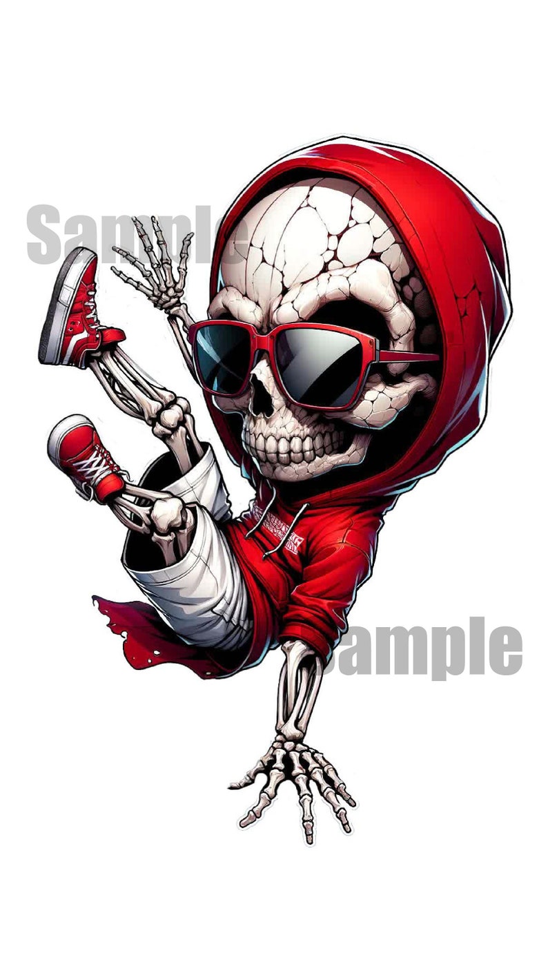 Skull T-shirt Design Skater Skeleton Digital Artwork Graffiti Png Svg ...