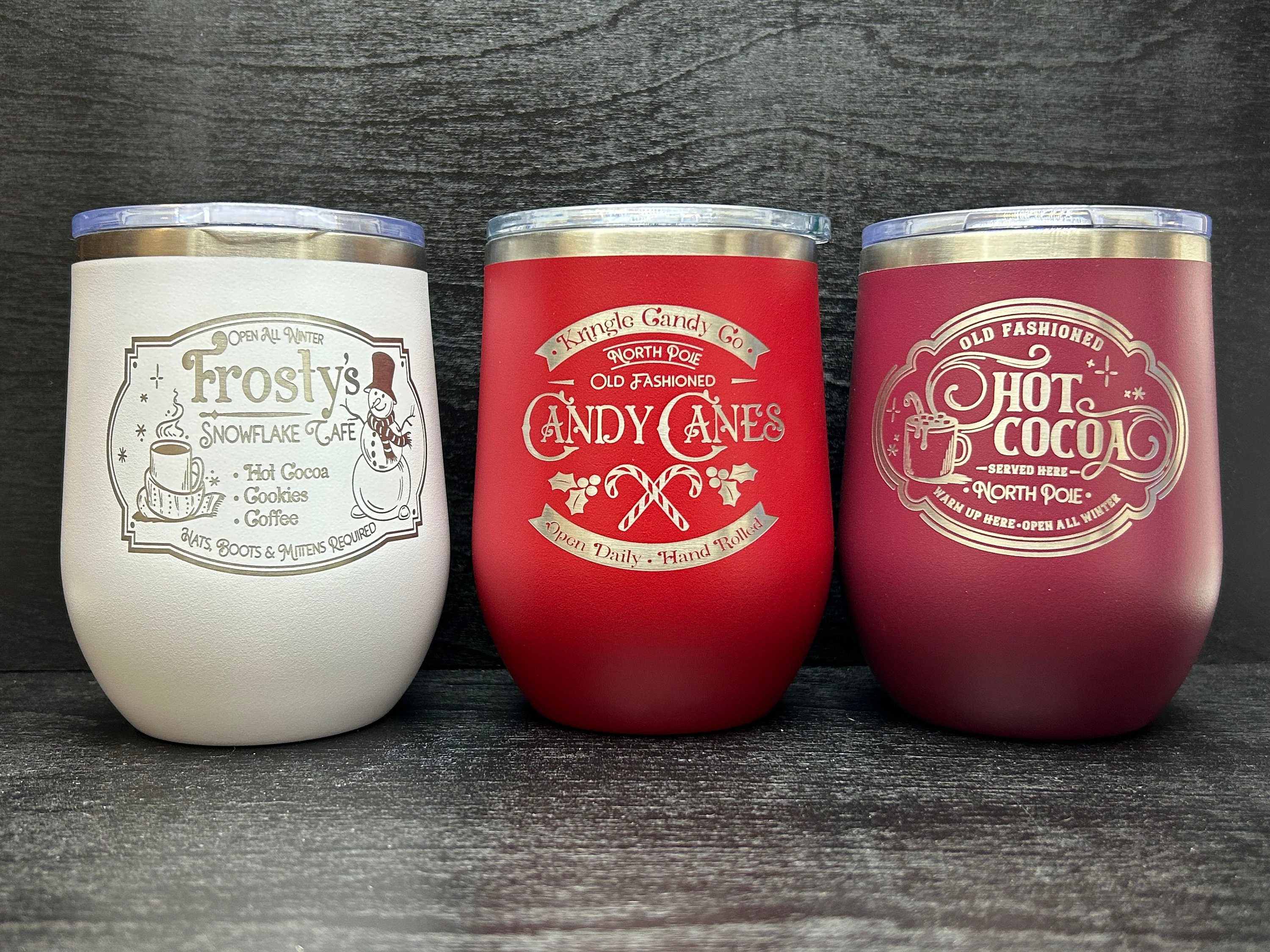 Christmas Wine Tumbler - Etsy