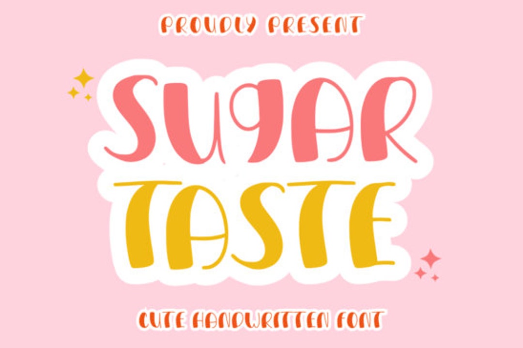 Sugar Taste Font, School Font, Kids Font, Playful Font, Modern Font ...