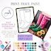 DIY Paint Party Printable, Rain Boots, Sunflowers, Peonies, Instant ...