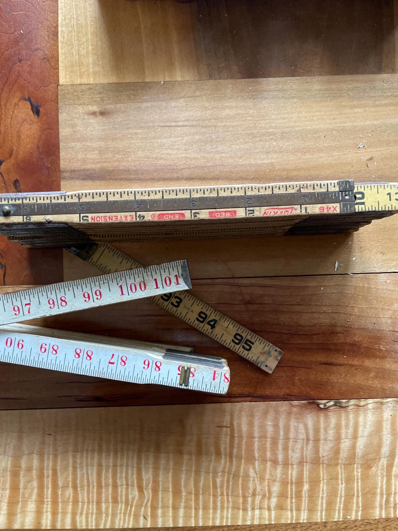 Vintage Folding Stick Rulers - Etsy