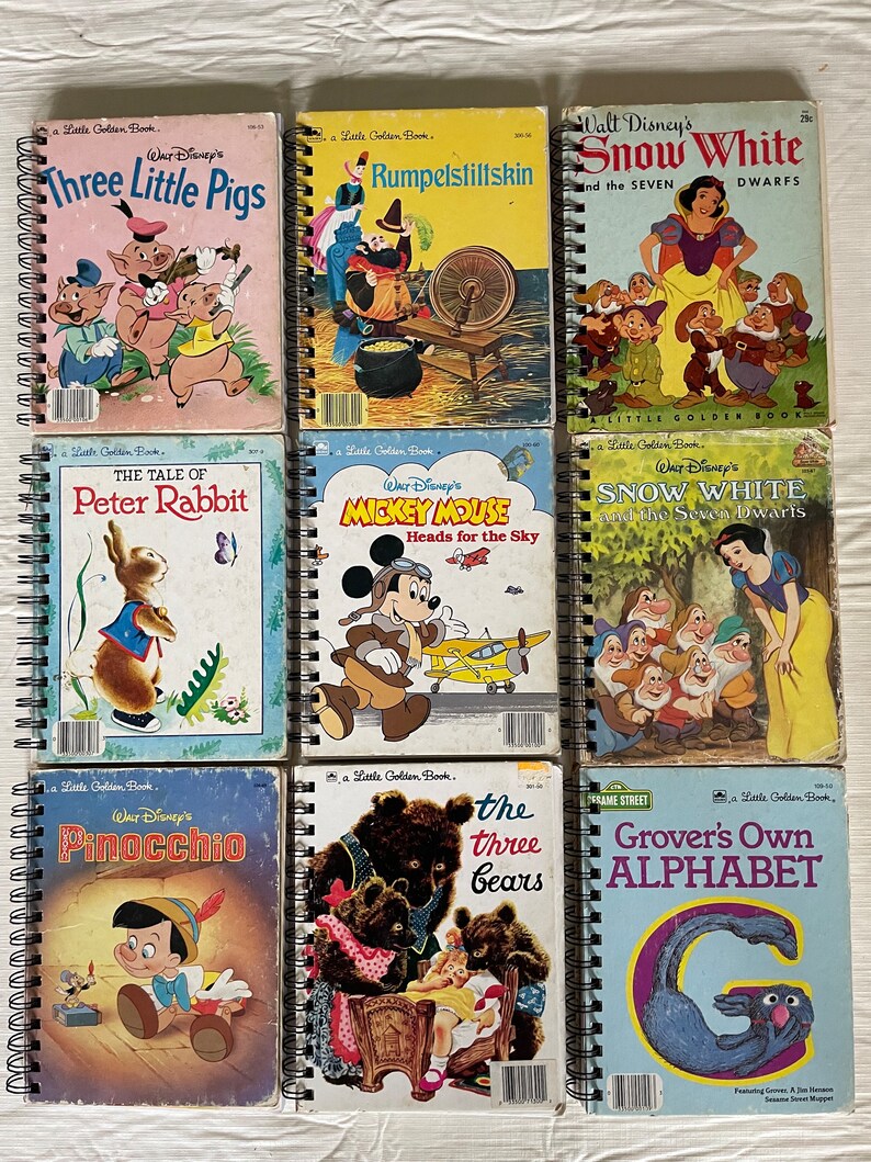 Golden Book Journal Storybook Blank Book - Etsy