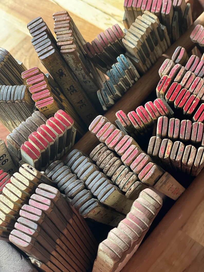 Vintage Folding Stick Rulers - Etsy