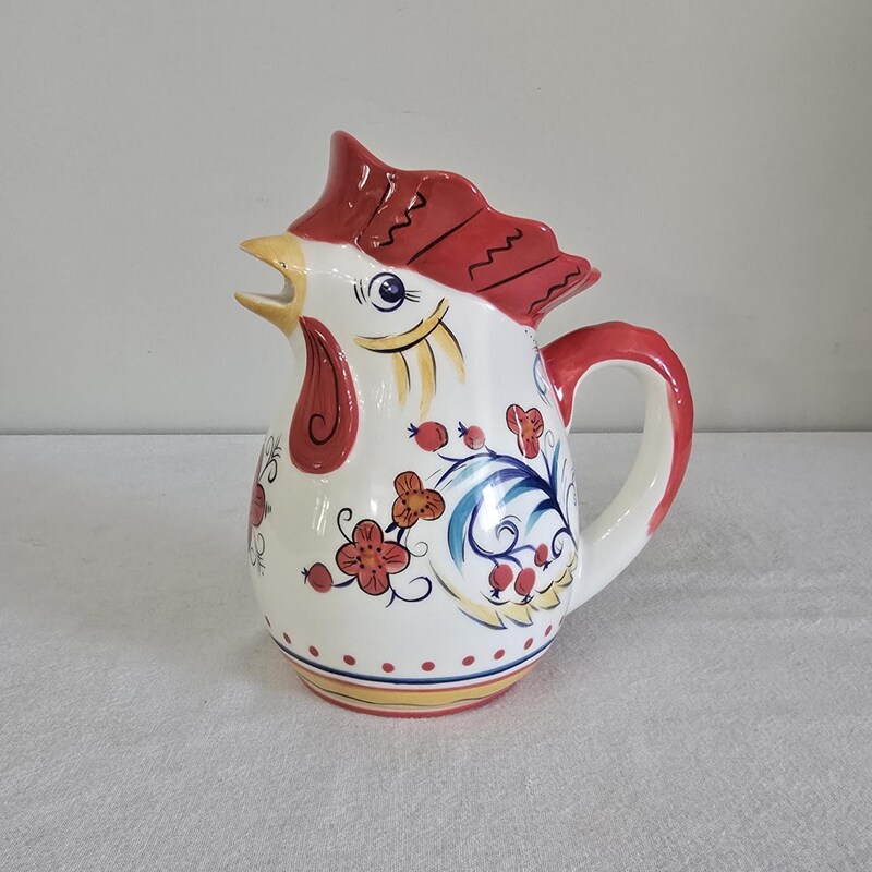 Red Ceramic Pitcher - Etsy