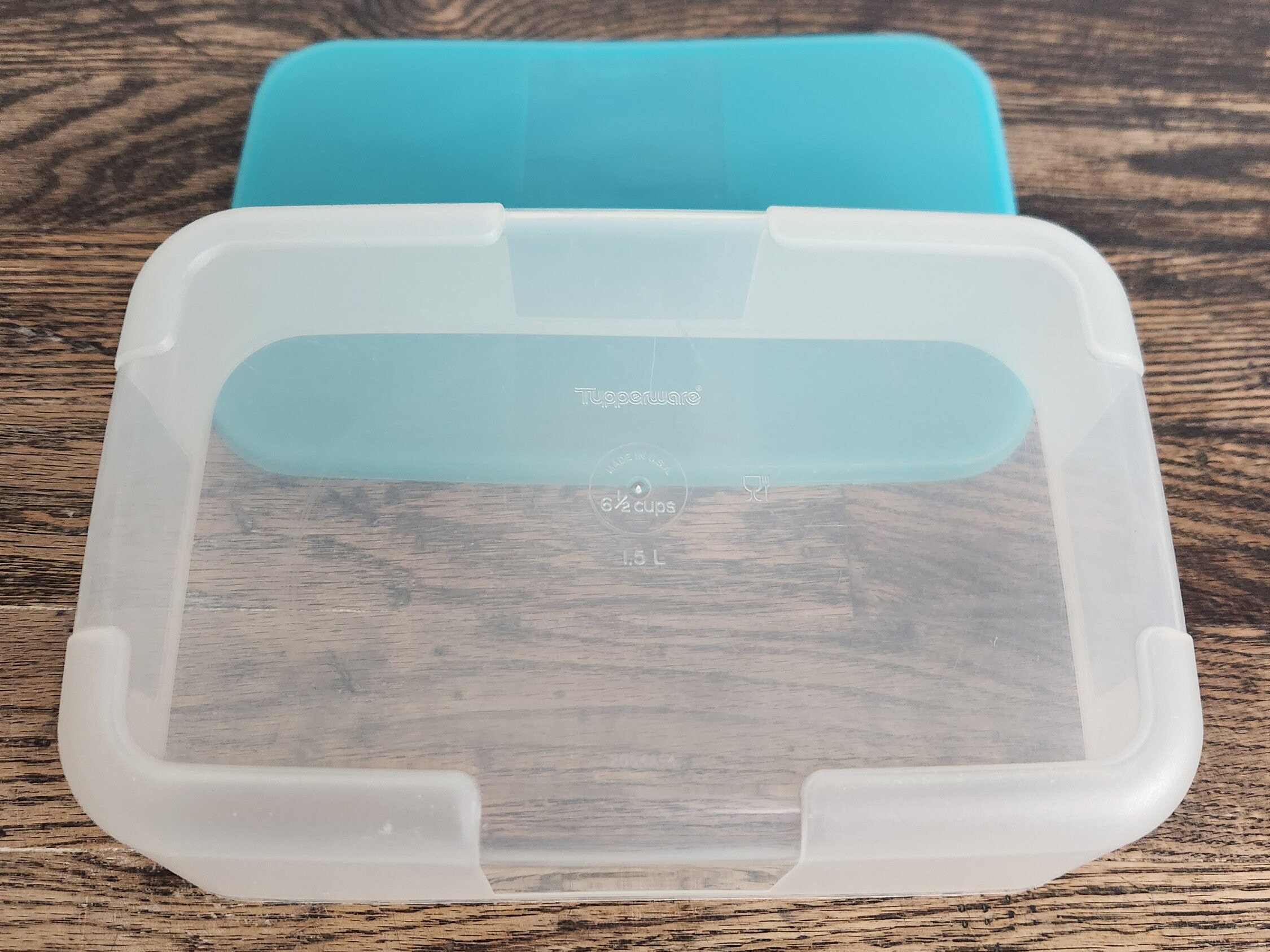 Vintage Tupperware Freezer Mate Storage Container 2094A-4 Teal Lid ...
