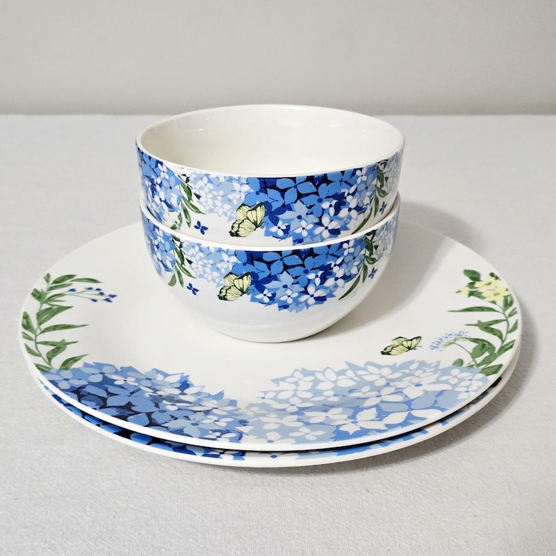 Hydrangea Dinnerware Sets - Etsy