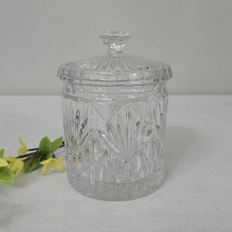 Glass Biscuit Jar - Etsy