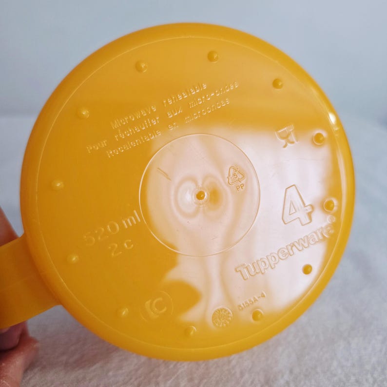 Tupperware Crystalwave Microwave Soup Mug Orange With Steam Release ...