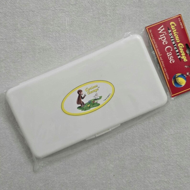 Vintage 2002 Curious George Plastic Baby Wipes Travel Case New in ...
