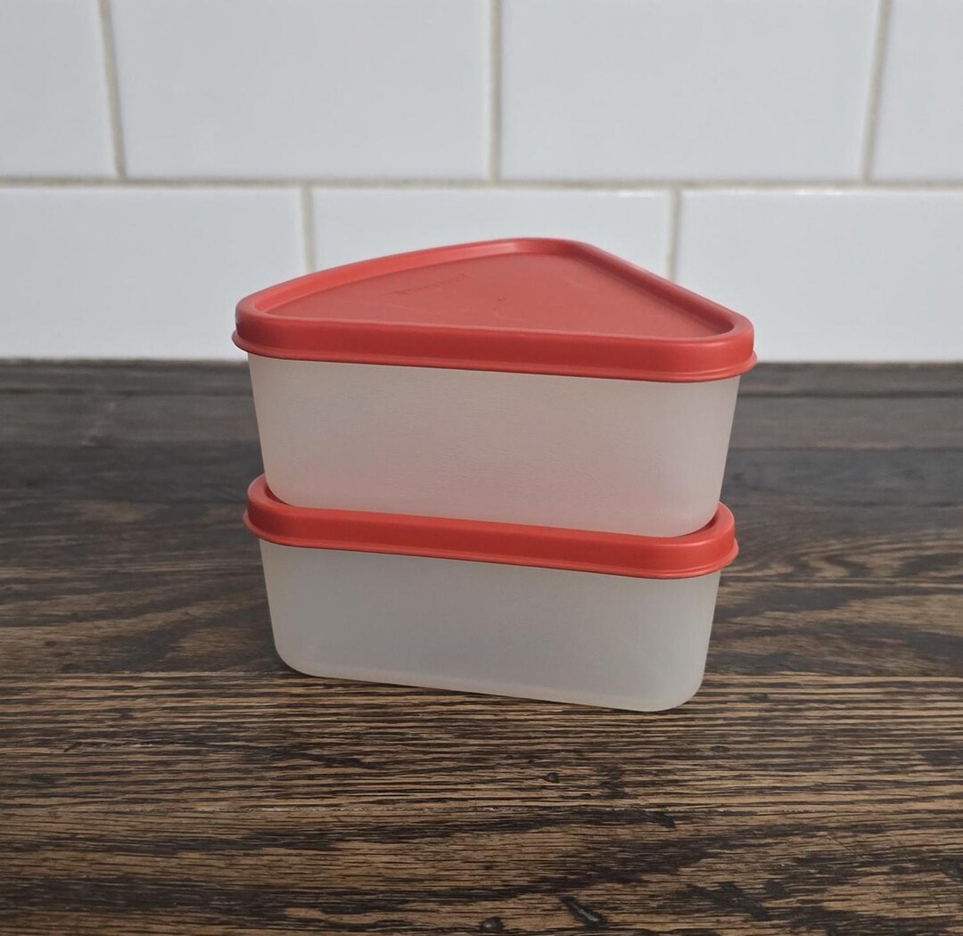 Vintage Tupperware Wedge Food Storage Stacking Containers 1799 With ...