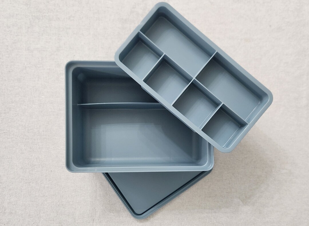 Tupperware Tuppercraft Stow N Go Sewing Box Craft Container Divided ...