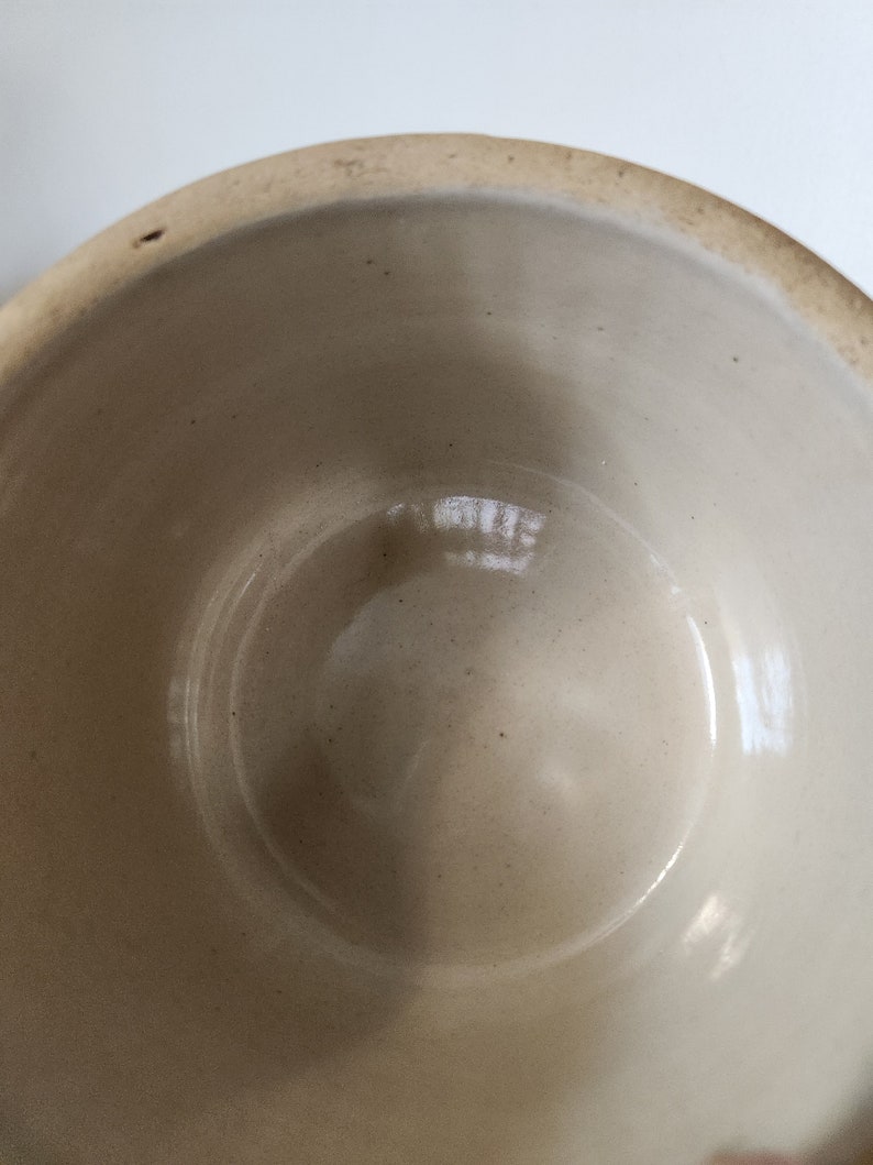 Vintage Red Wing Spongeware Cap Bowl Ribbed Ovenware 7c Stoneware ...