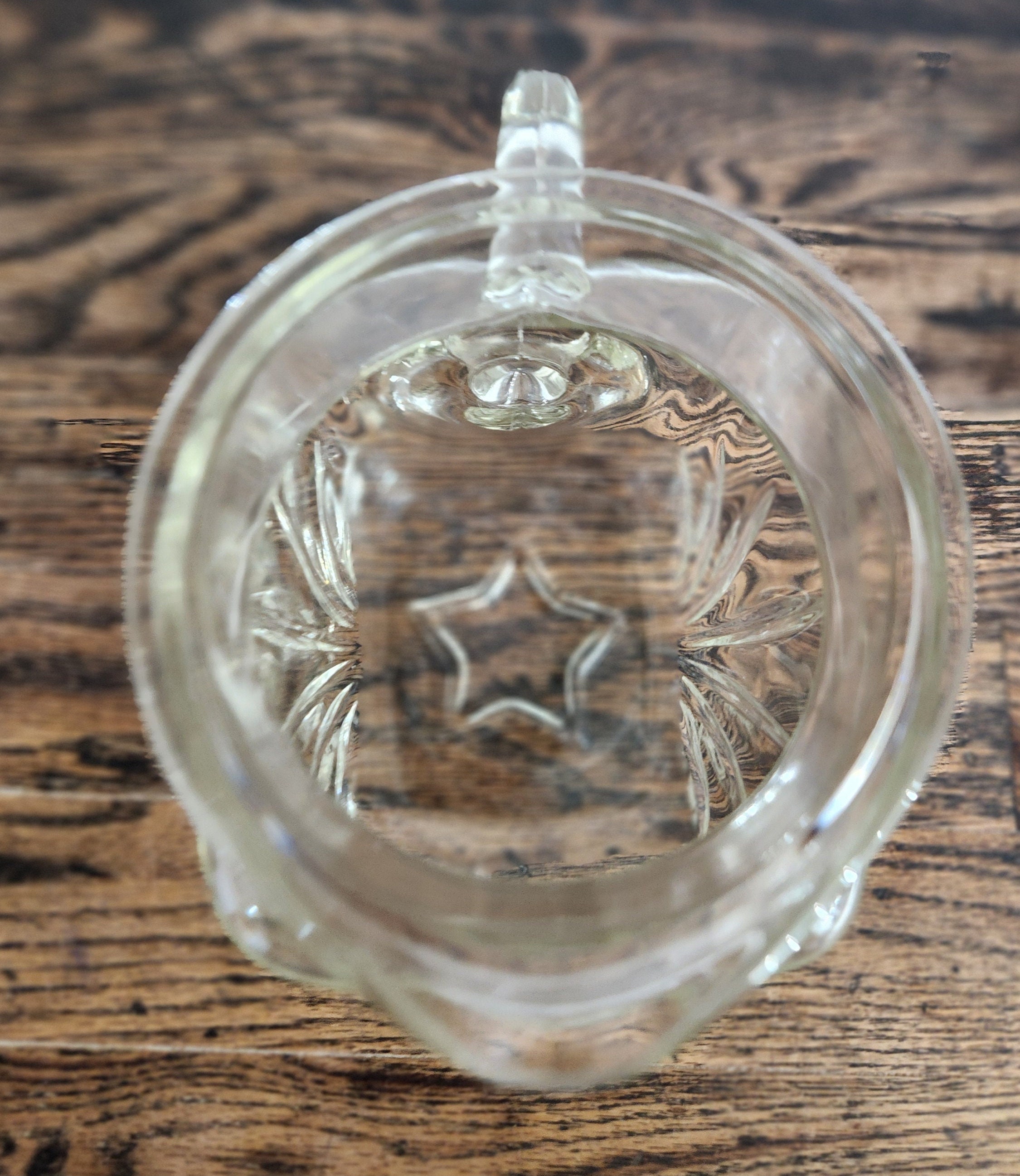 Vintage Pitcher Federal Glass Star Bottom Barware Glassware Beverage ...