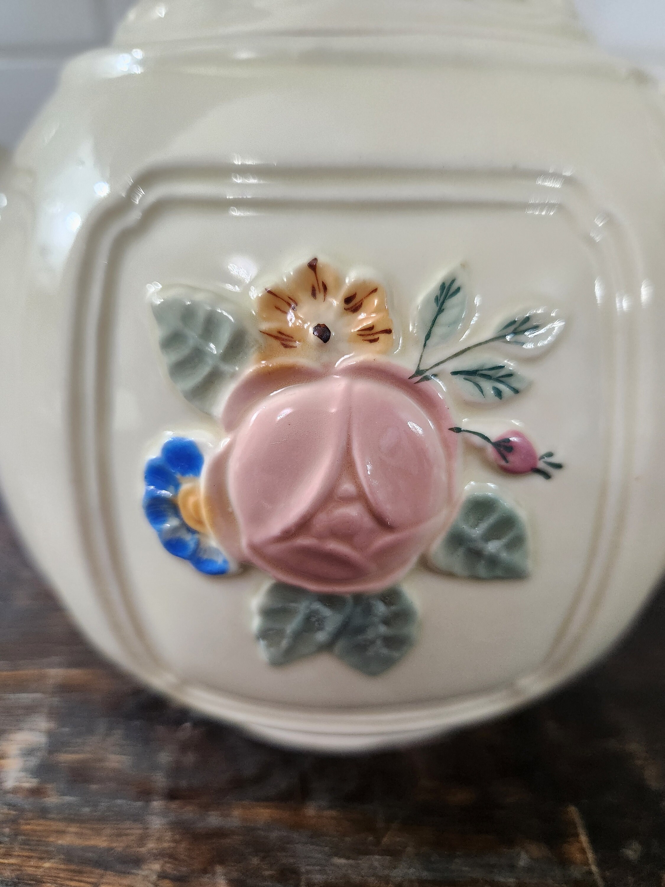 Vintage Porcelier Vitreous Teapot With Pink Rose Design Made in USA - Etsy