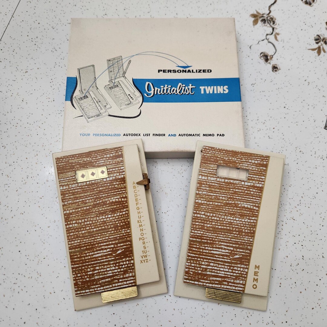 Vintage Autodex Address/telephone List Finder and Memo Pad Personalized ...