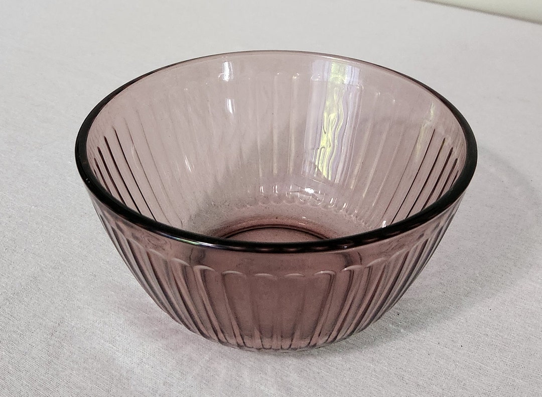 Pyrex Cranberry Ribbed Mixing Bowl 6 Cup 7402-S - Etsy
