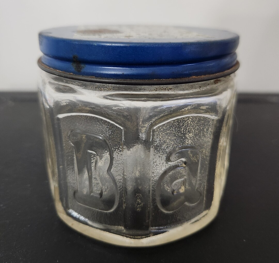 Vintage Barbasol Glass Jar With Metal Lid - Etsy
