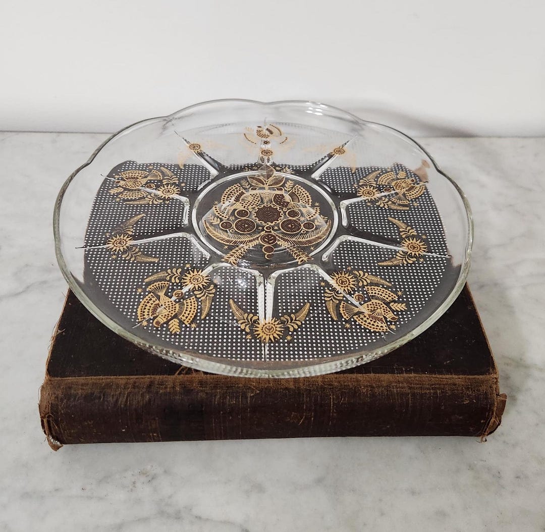 Georges Briard Cake Stand Sonata Pattern Vintage - Etsy