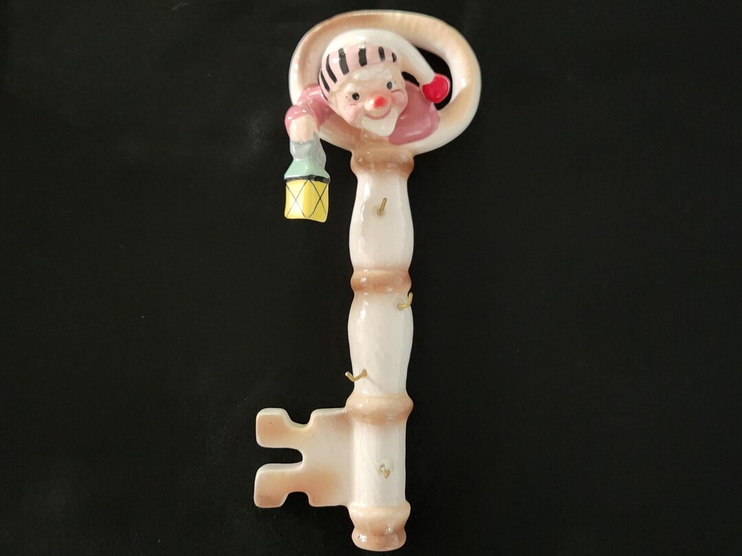Vintage Japan Ceramic Jester/clown Key Holder Kitschy Wall Decor - Etsy