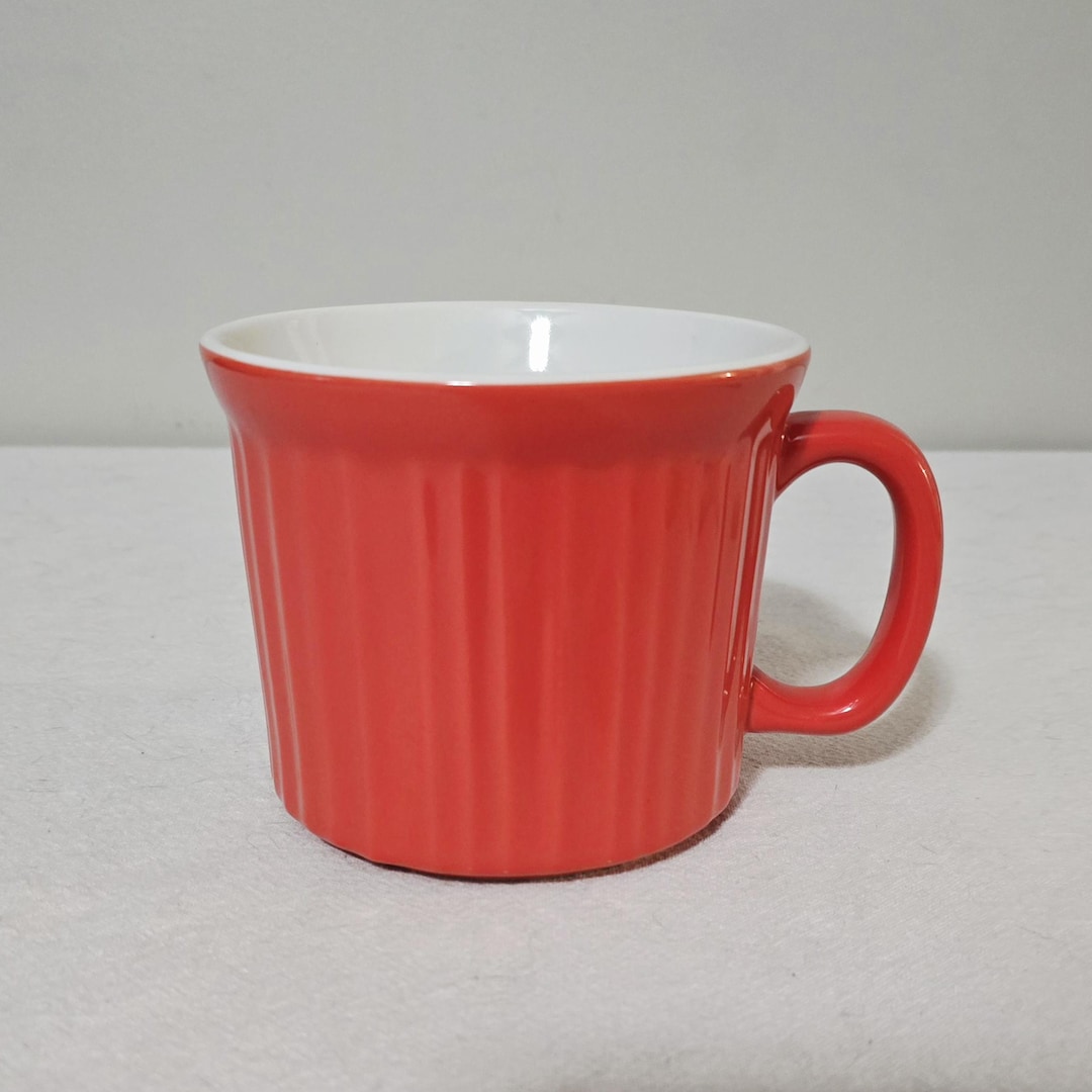 Corningware Colours Red Ribbed Meal Mug | 20 Oz Stoneware Pop-ins Soup ...