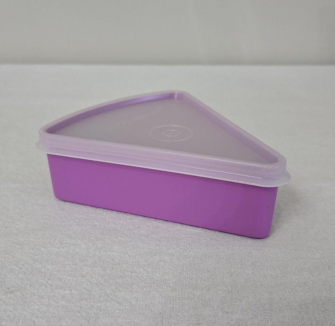 Tupperware Pie Slice Keeper Purple 269 With Clear Seal 268 - Etsy