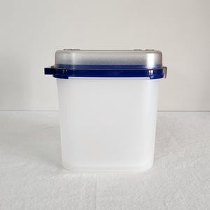 Vintage Tupperware Modular Mate Square Container 17 Cups 1621 With Blue ...