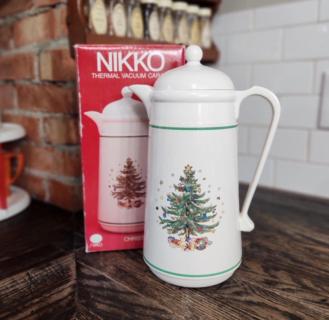 Vintage Nikko Thermal Vacuum Christmas Carafe 1 Liter - Etsy
