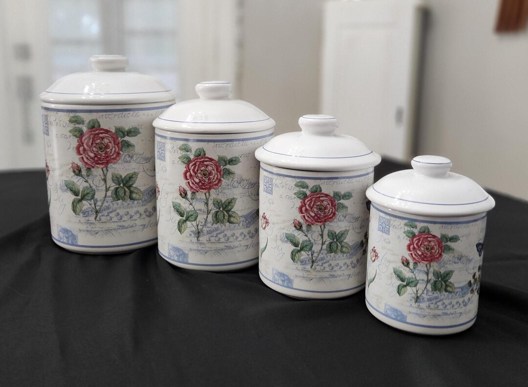 Vintage Canisters Set of 4 Pamela Gladding Certified International ...