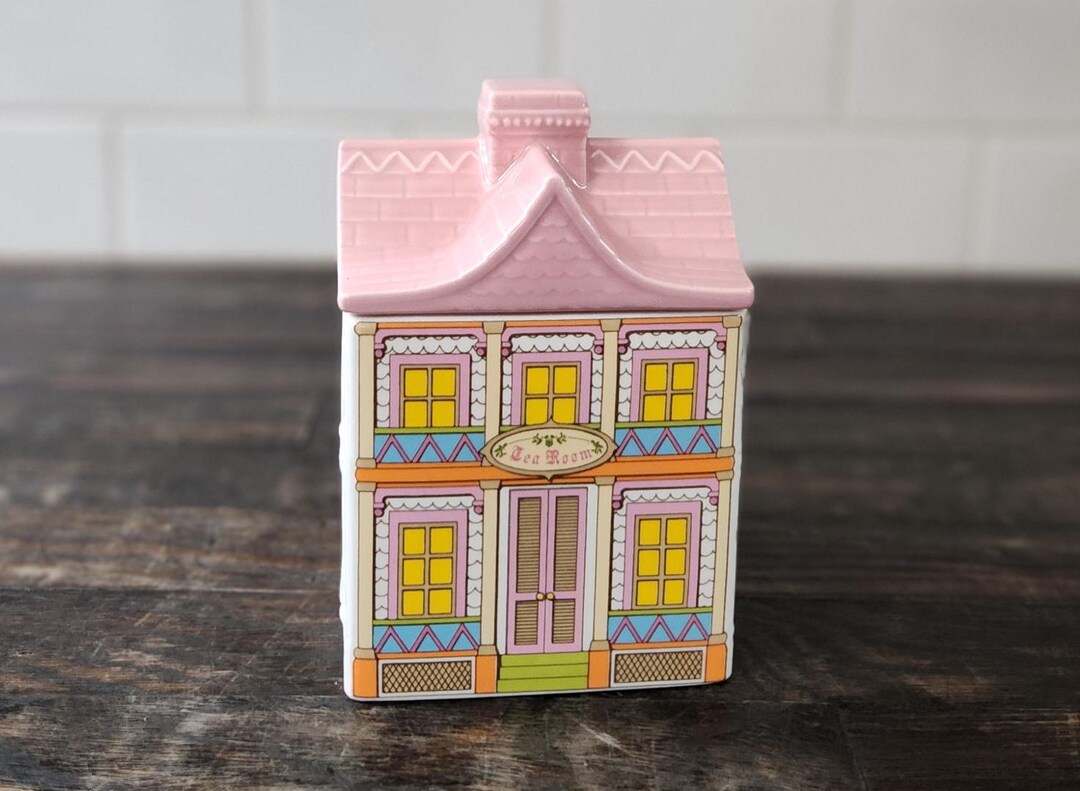 Vintage Avon Tea Room Canister Townhouse Collection Pink Canister - Etsy