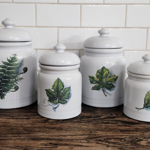 Ceramic Canister Set - Etsy