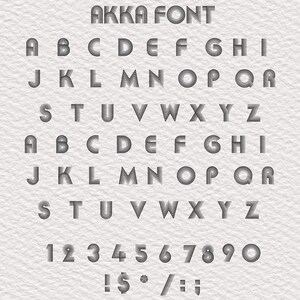 Akka Font TTF Ai SVG PNG Eps Cricut Procreate Illustrator and Other ...