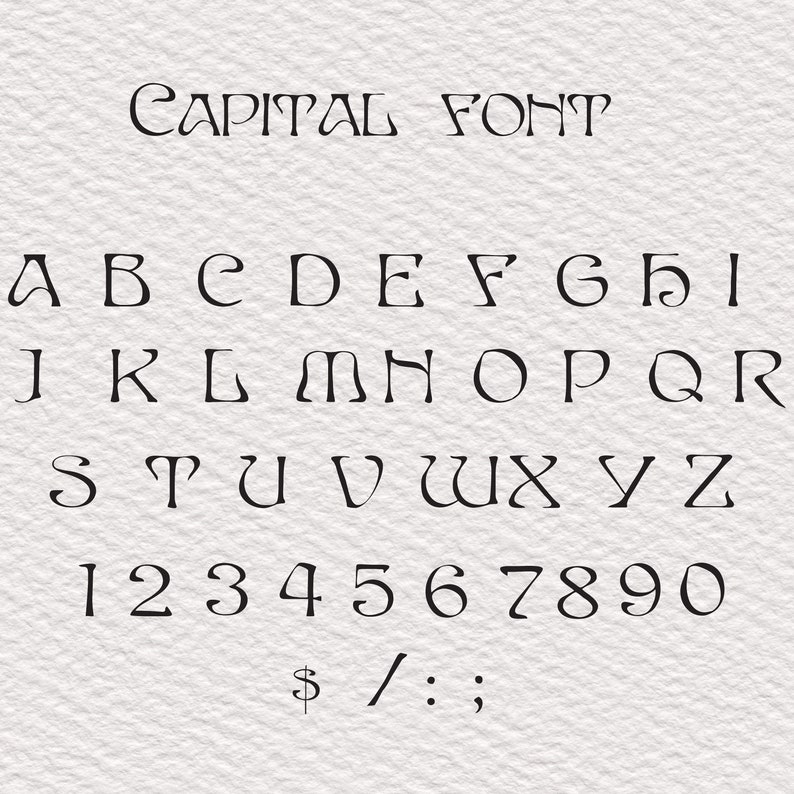 Capital Font Good Font TTF Ai SVG PNG Eps Cricut Procreate Illustrator ...