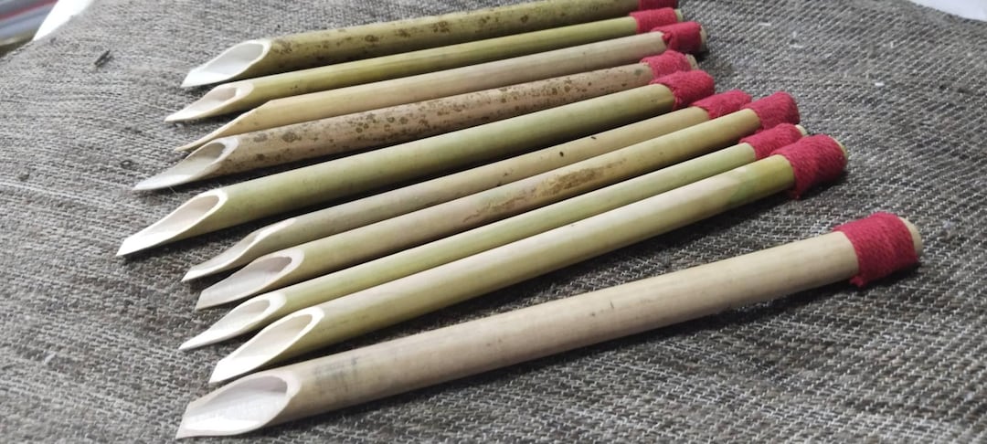 Custom Calligraphy Pen Bamboo Pen 10 Pens Calligraphy Set - Etsy