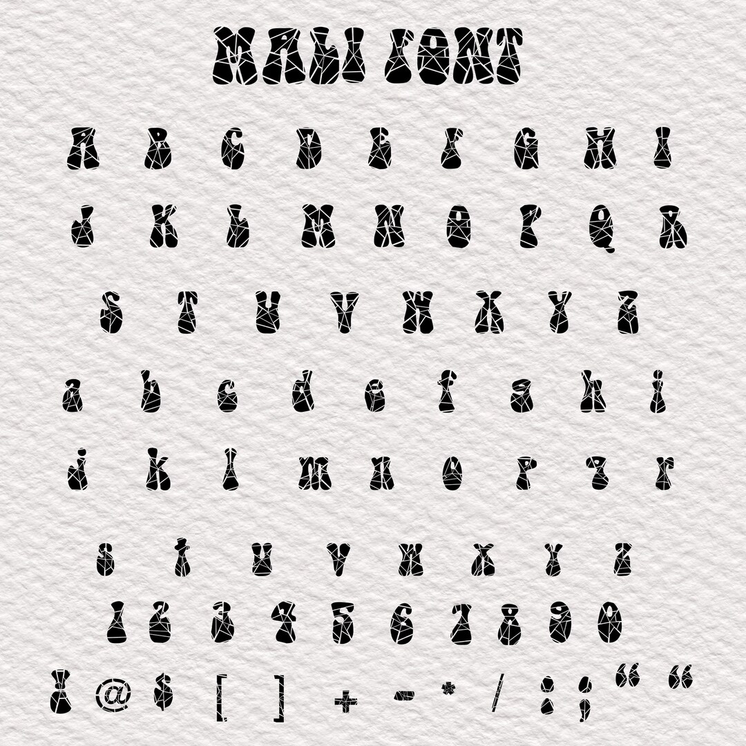 Mali Font TTF Ai SVG PNG Cricut Procreate Illustrator and Other ...