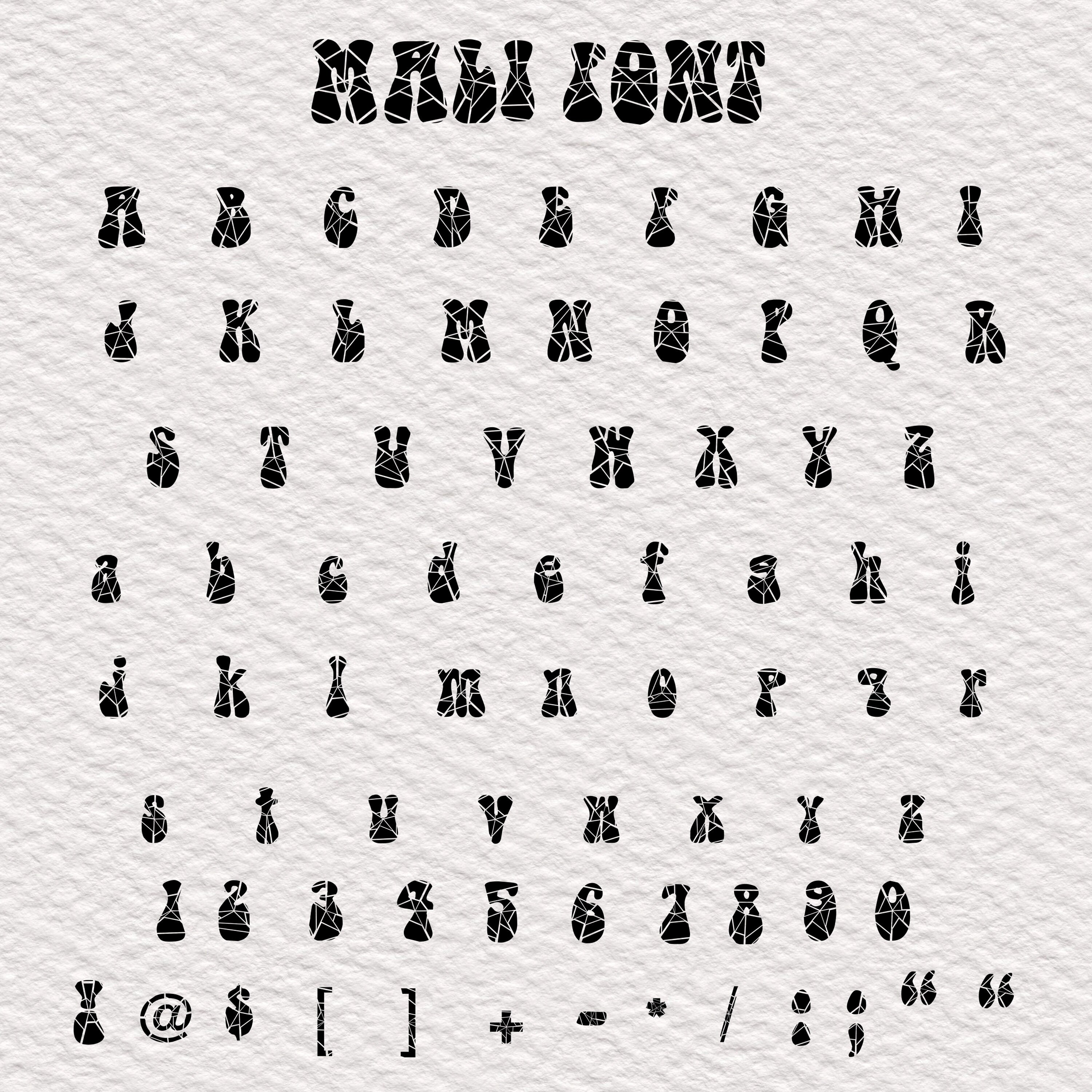Mali Font TTF Ai SVG PNG Cricut Procreate Illustrator and Other ...