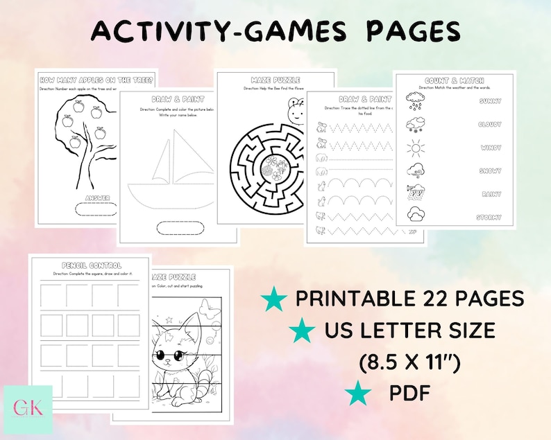 Printable Activity Worksheets|activity Sheets for Kids|printable ...