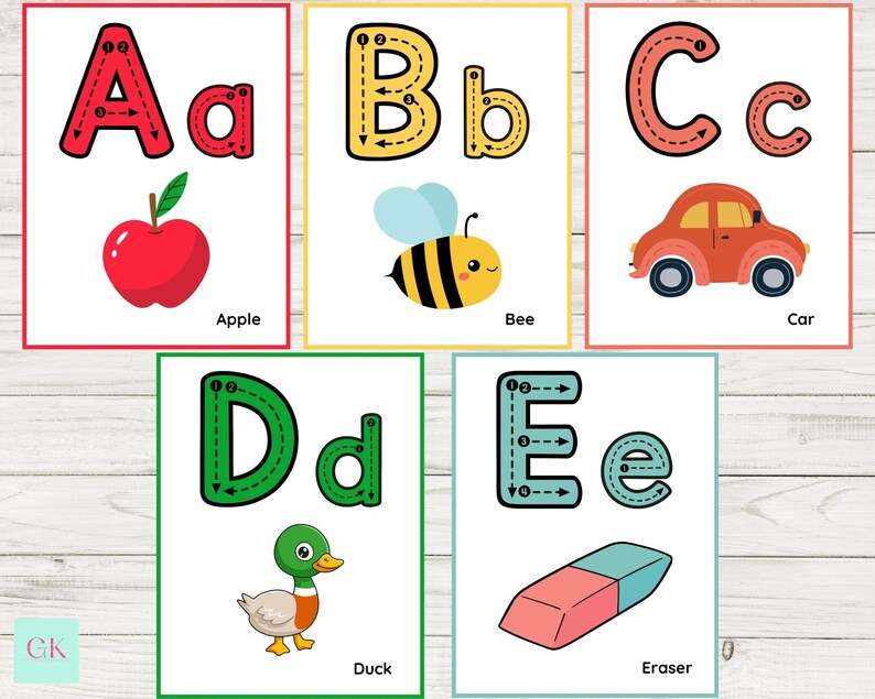 Alphabet Posters for Classroom|educational Alphabet Posters|printable ...