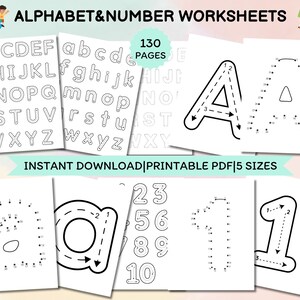Handwriting Practice Worksheets for Kidsnumber Tracing Worksheetsabc ...