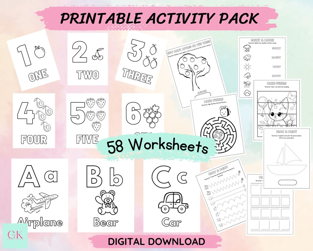 Printable Activity Worksheets|activity Sheets for Kids|printable ...
