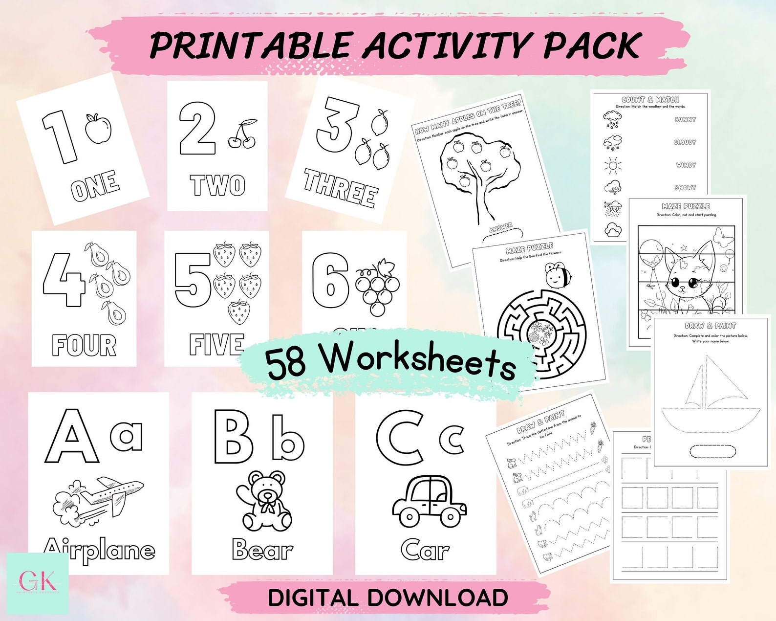 Printable Activity Worksheetsactivity Sheets for Kidsprintable ...