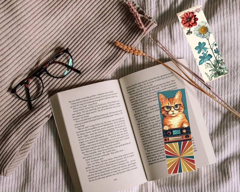 Printable Retro Bookmarks|vintage Aesthetics Bookmarks|printable ...